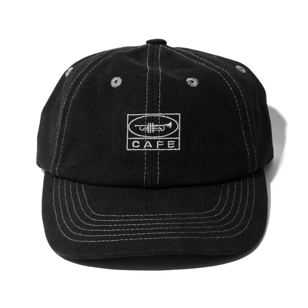 Skateboard Cafe '45' 6 Panel Cap (Black) | Cardiff Skateboard Club