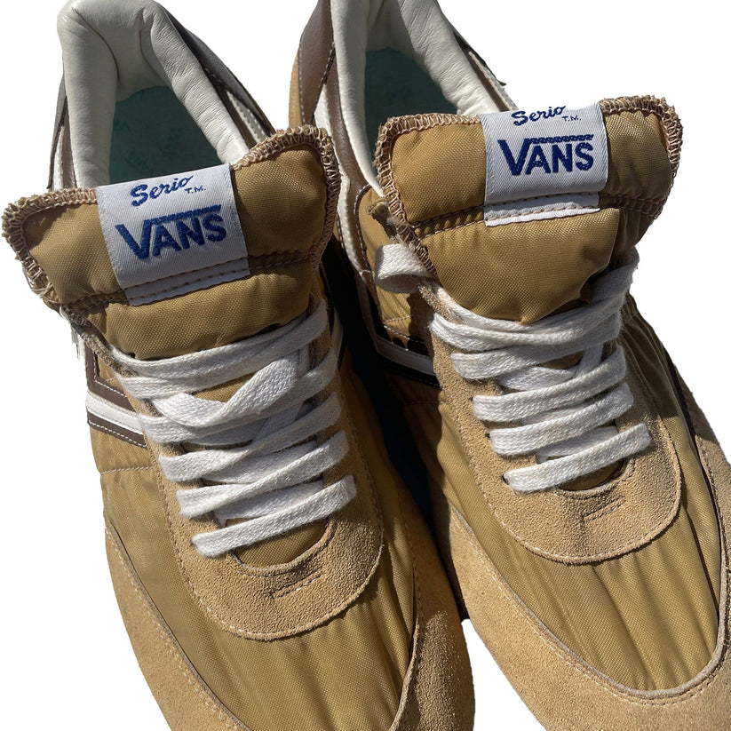 Vans Serio Style (Sand/Brown/White) VINTAGE 80s | Cardiff Skateboard Club
