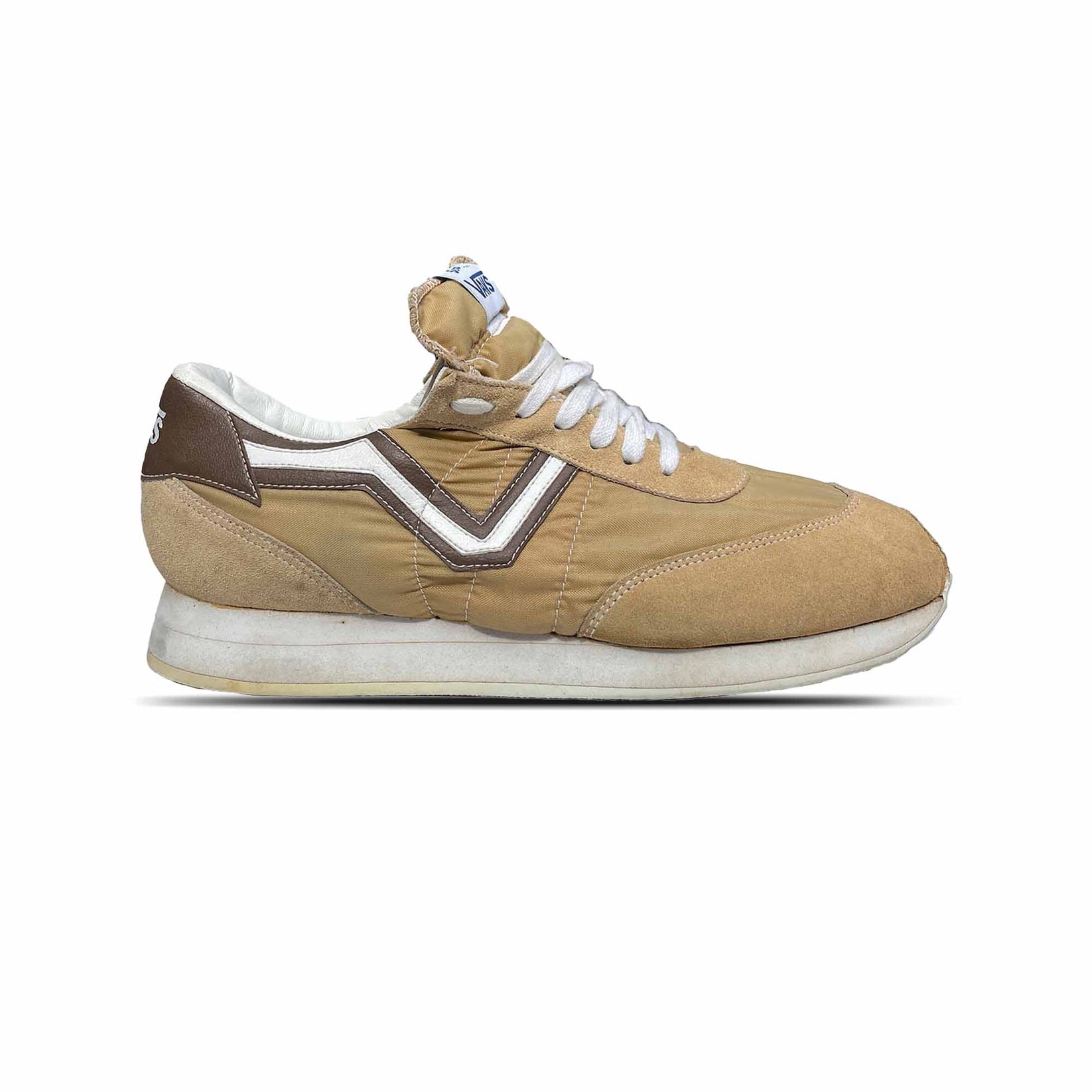 Vans Serio Style (Sand/Brown/White) VINTAGE 80s | Cardiff Skateboard Club